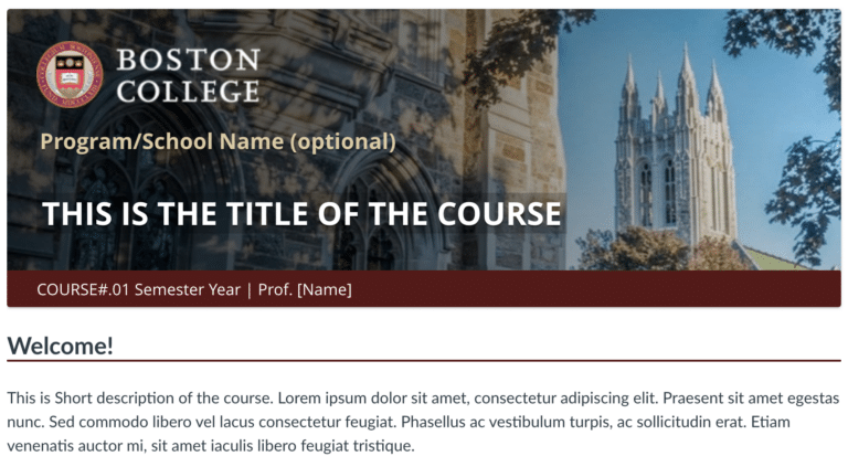 Canvas Homepage Templates – Digital Learning Design Toolkit