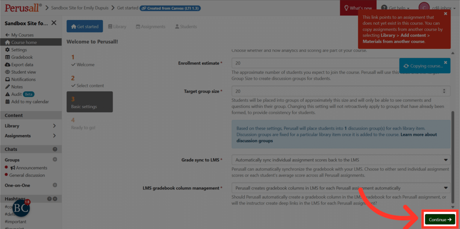 Copying Existing Perusall Content – Digital Learning Design Toolkit