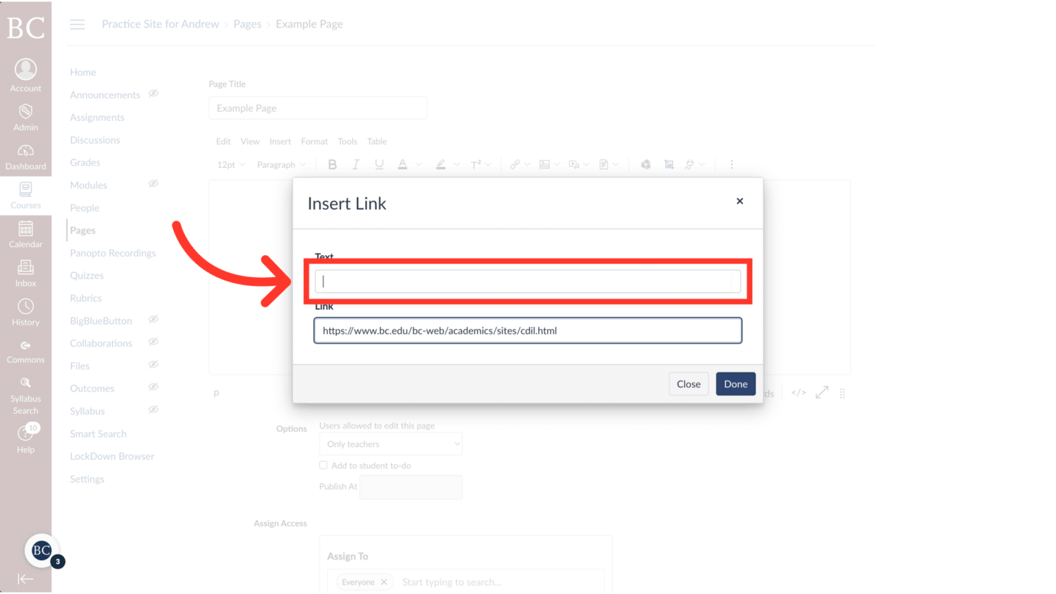 Adding External Links with the Canvas Rich Content Editor – Digital Learning Design Toolkit
