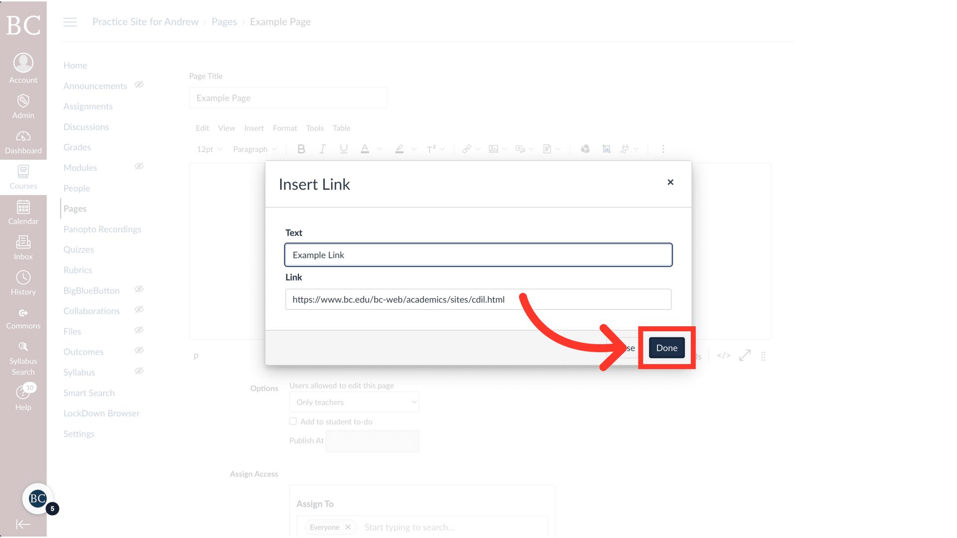 Adding External Links with the Canvas Rich Content Editor – Digital Learning Design Toolkit